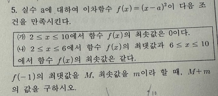 고1 이차함수 문제 지식in