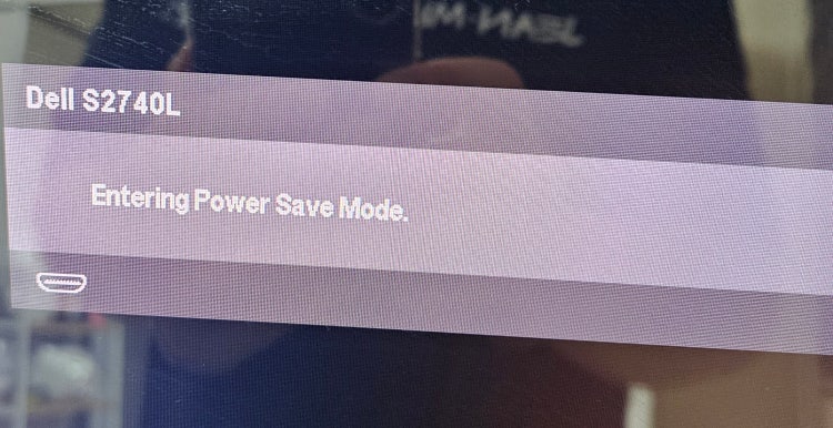 Entering Power save mode 문구 : 지식iN