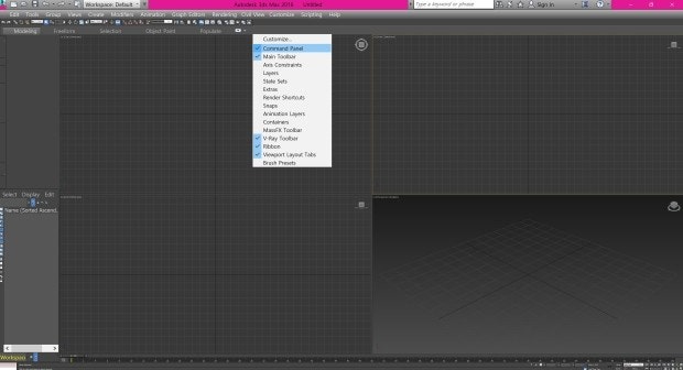 3ds max Command Panel 사라짐 : 지식iN
