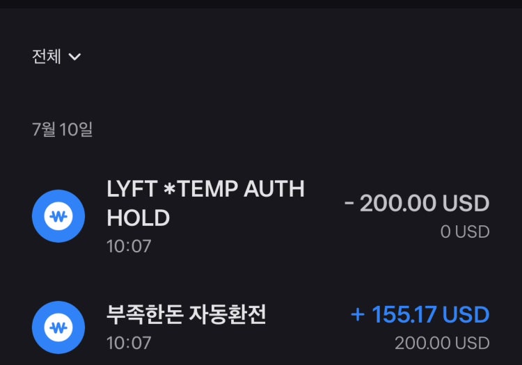 뉴욕 시티바이크 lyft temp auth hold : 지식iN