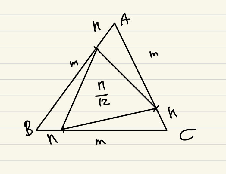 내분점 삼각형 넓이 : 지식iN