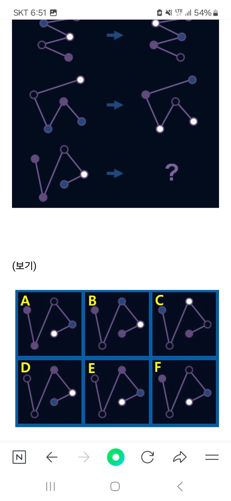 아이큐 IQ 159 문제인데 정답 F 맞나요? : 지식iN