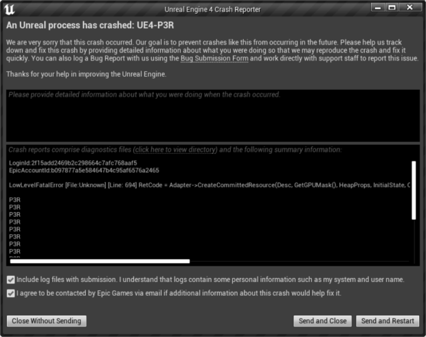 unreal engine 4 crash 해결 : 네이버 지식iN