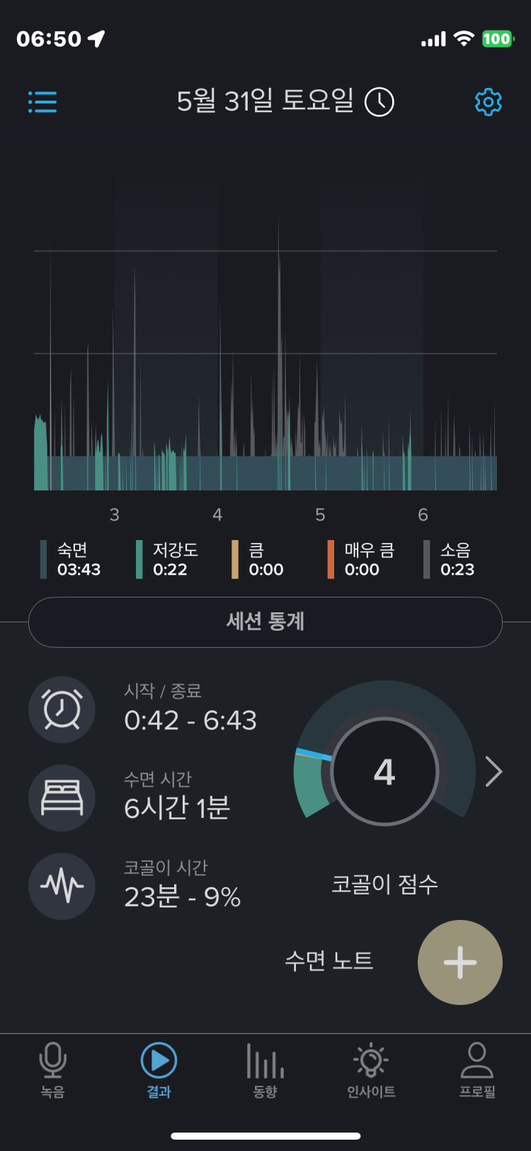 코골이 하나 안하나 궁금해서 해봤는데 저 코고는 건가요 : 지식iN
